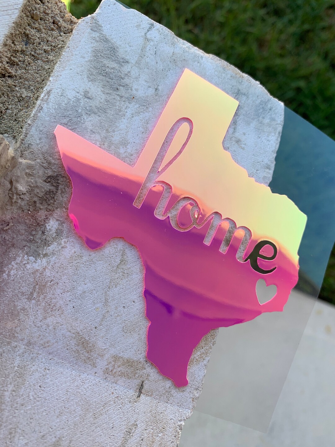 Texas Decal Heart , Texas Home Decal - Etsy