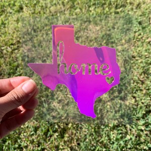 Texas Decal Heart , Texas Home Decal - Etsy