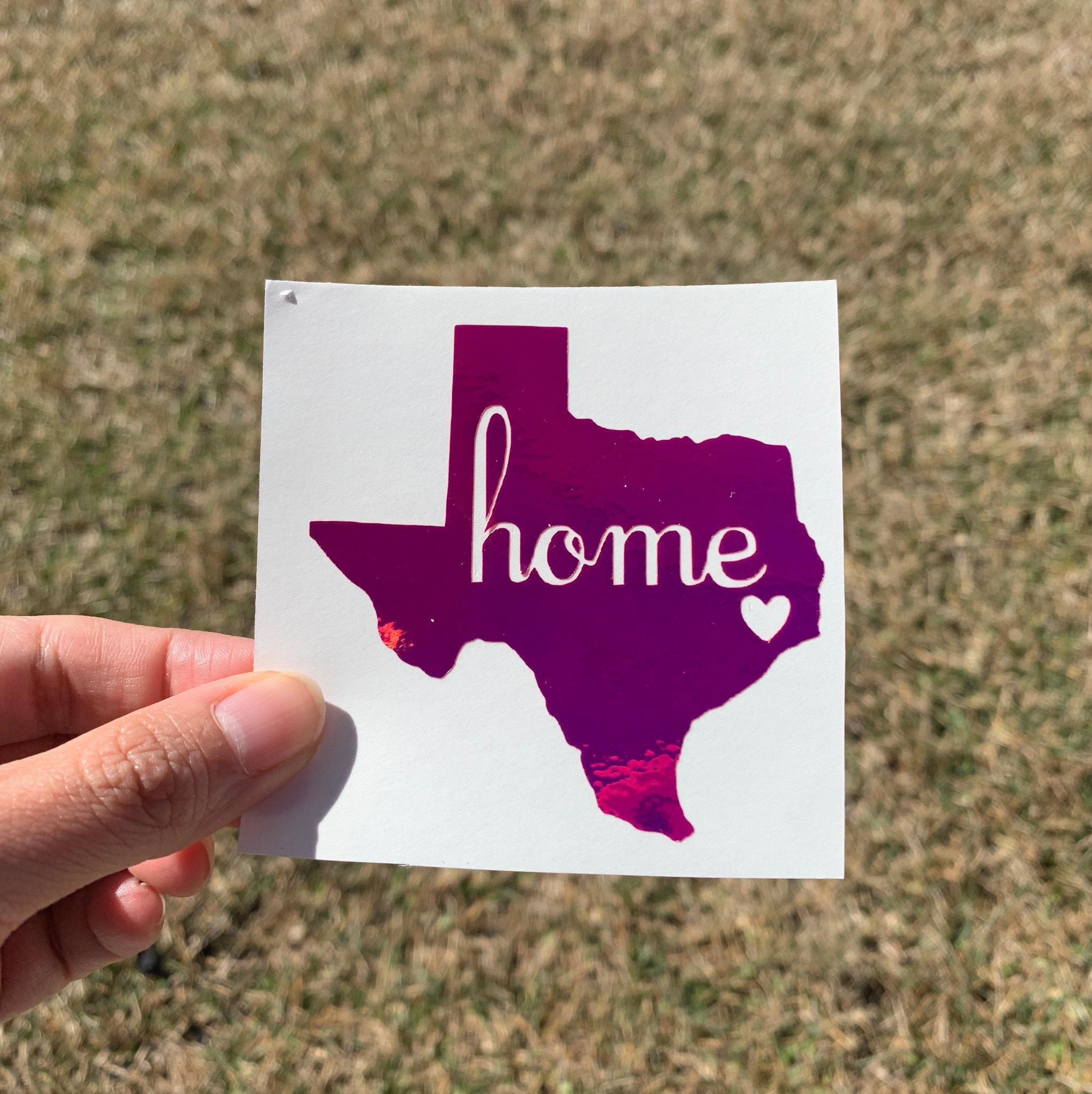 Texas Decal Heart Texas Home Decal | Etsy