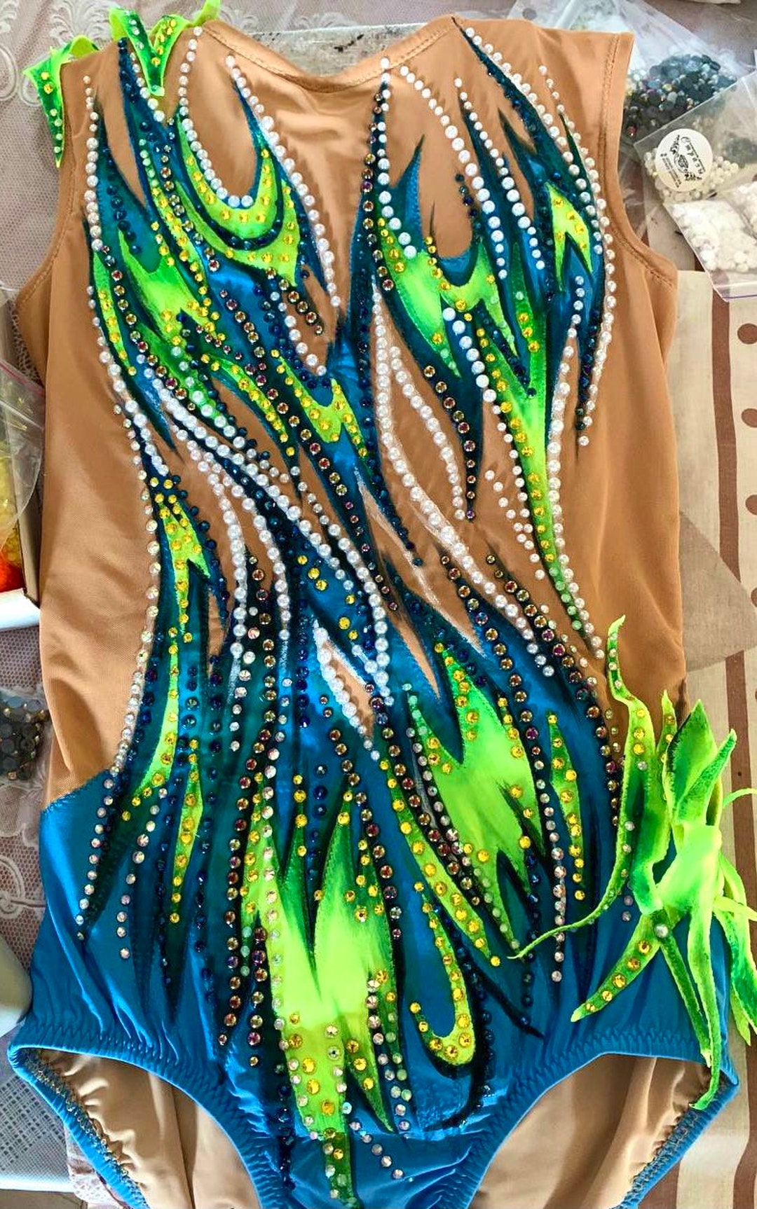 Rhythmic Gymnastics Leotards Leotard for Acrobatics Sport Aerobics Suit ...