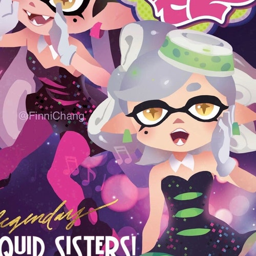 Off the Hook Concert Poster Splatoon 2 Artist Print - Etsy
