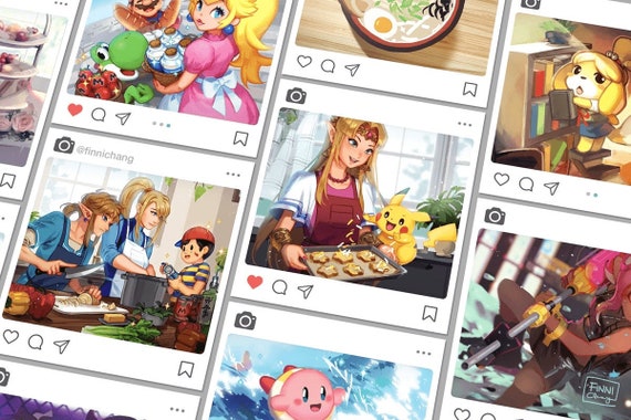 Instagram-inspired Gaming Poster 12x18 Artist Illustration - Etsy