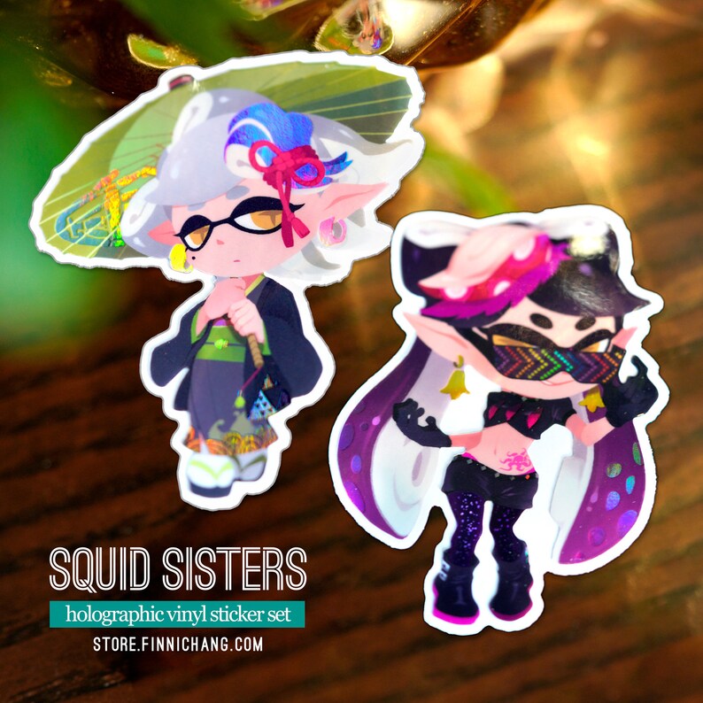 Splatoon Idols Holographic Vinyl Sticker - Etsy