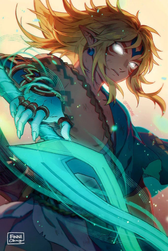 Fierce Deity Ancient Link Poster Artist Print Legend of Zelda - Etsy Canada
