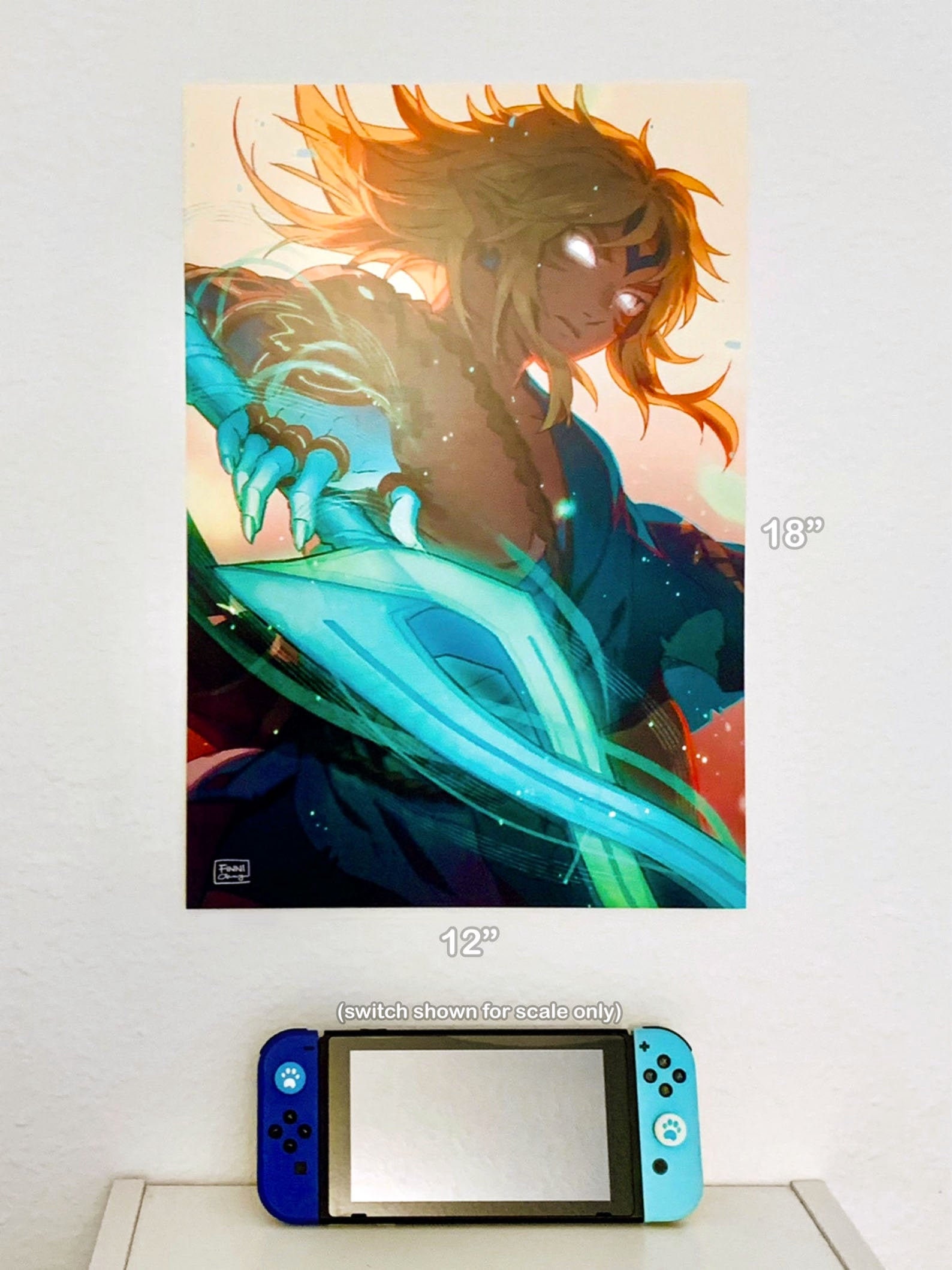 Fierce Deity Ancient Link Poster Artist Print Legend of Zelda | Etsy