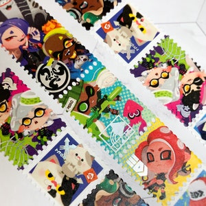Splatoon Faux Stamp Washi Tape - Etsy