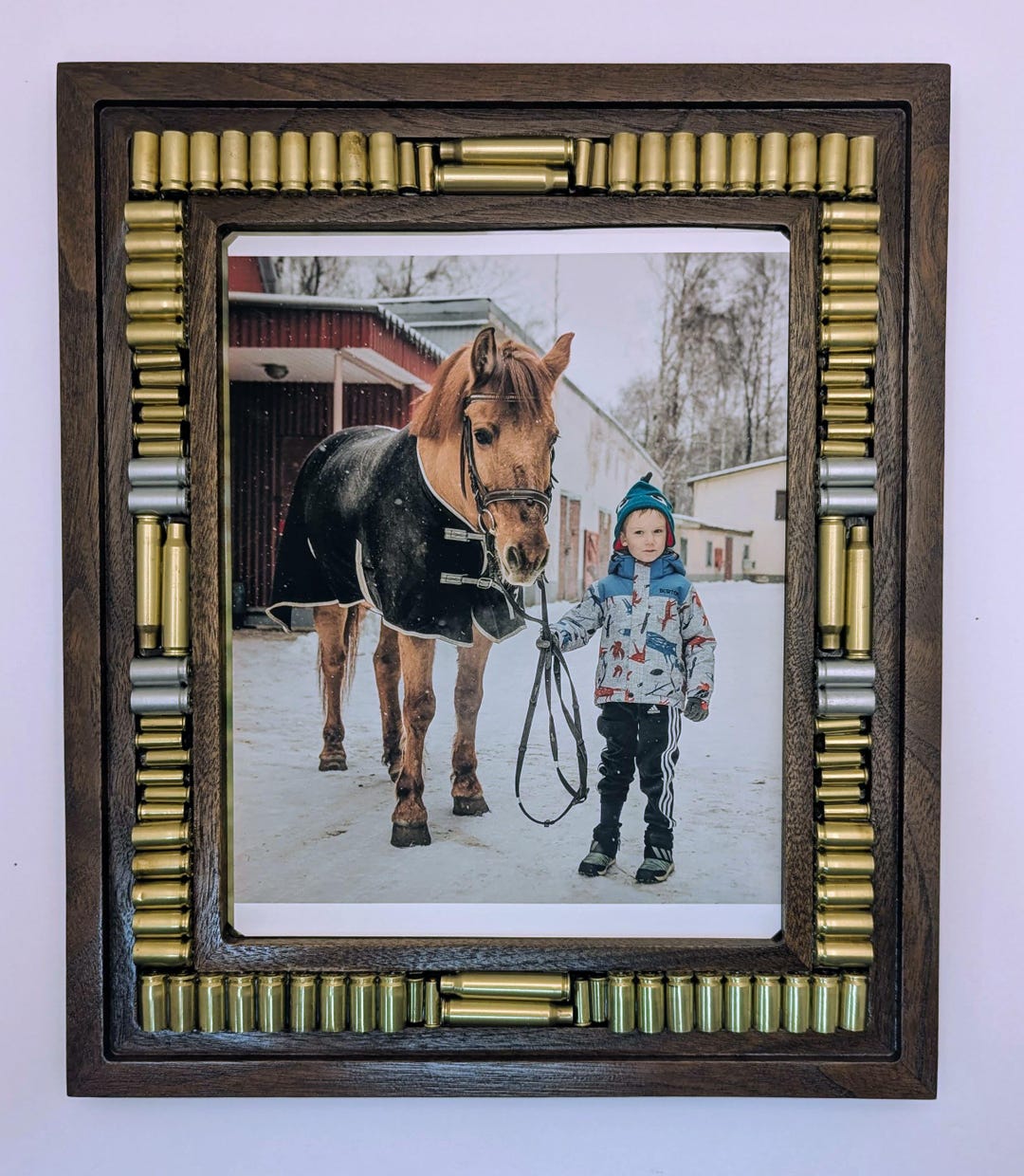 Bullet Casings Picture Frame/rugged Look/trophy Frame/great for Cabin ...