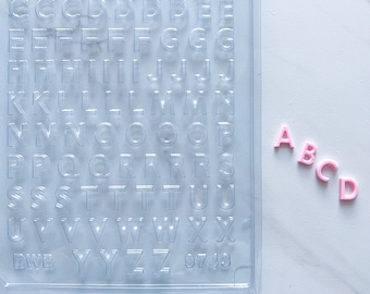 Mini Alphabet Chocolate Mold - Etsy