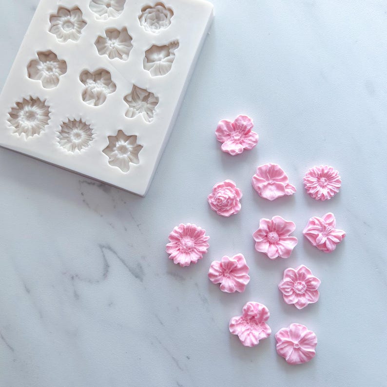 FLORAL MIX MOLD - Etsy