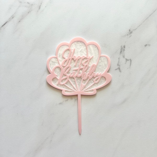 Seashell Cake Topper - Etsy