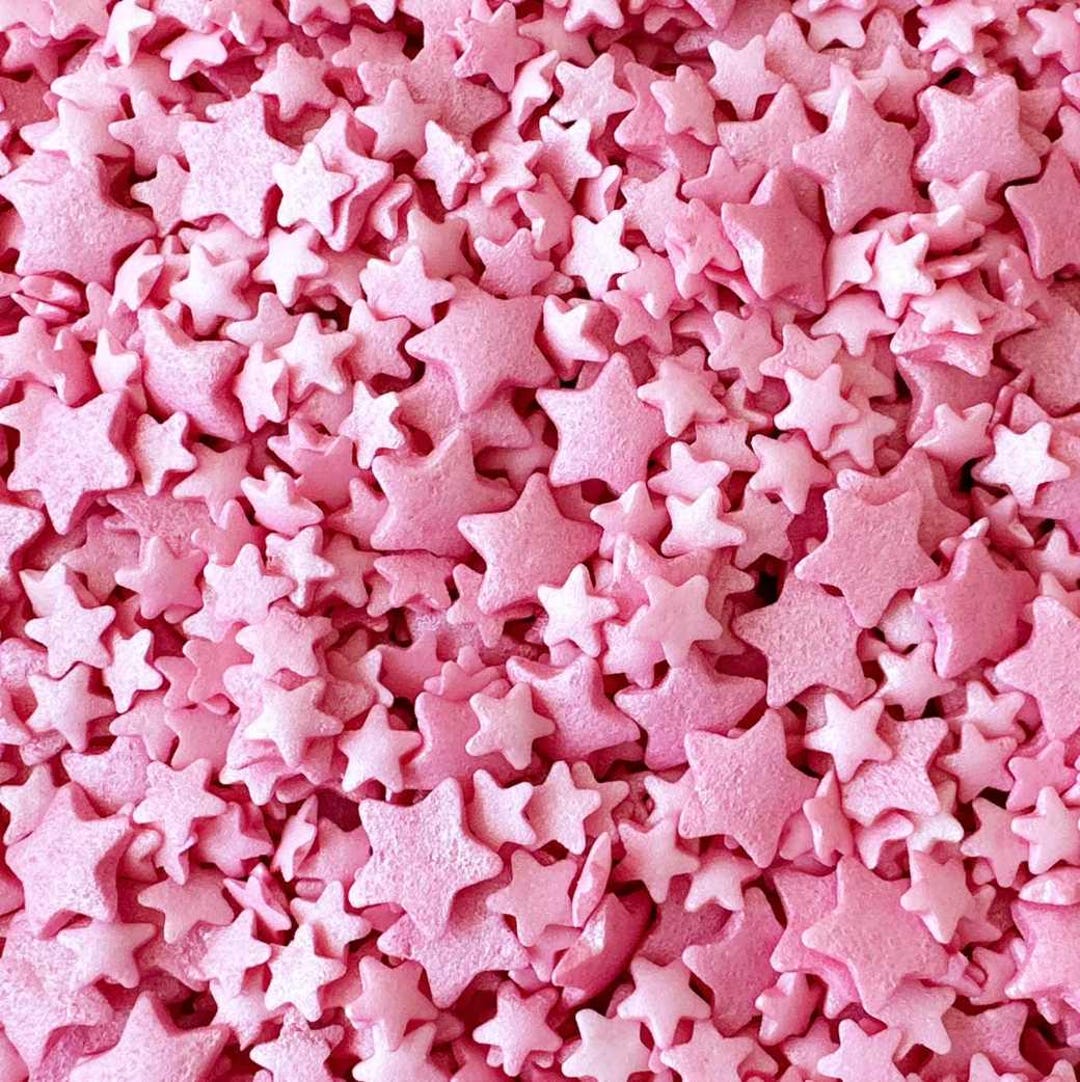 SHIMMER PINK STAR Confetti Mix by Sweetapolita - Etsy