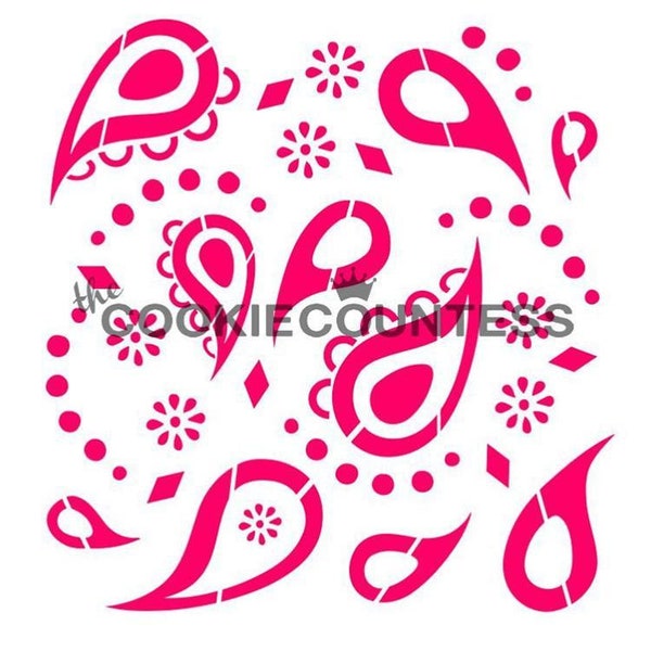 Paisley Stencil - Etsy