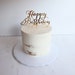 HAPPY BIRTHDAY CURSIVE Cake Topper - Etsy