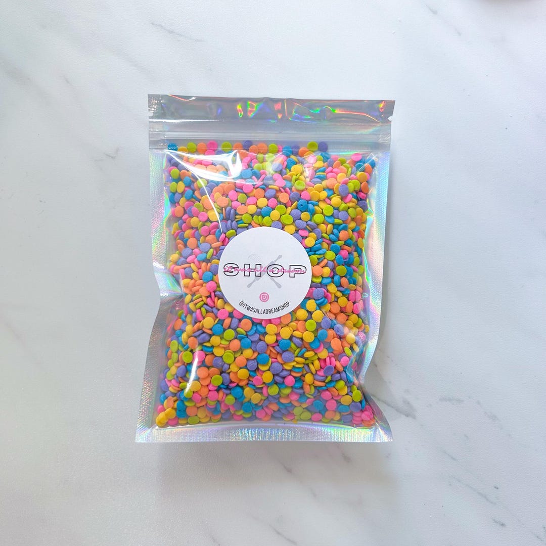 NEON BRIGHT CONFETTI Quins Sprinkles - Etsy