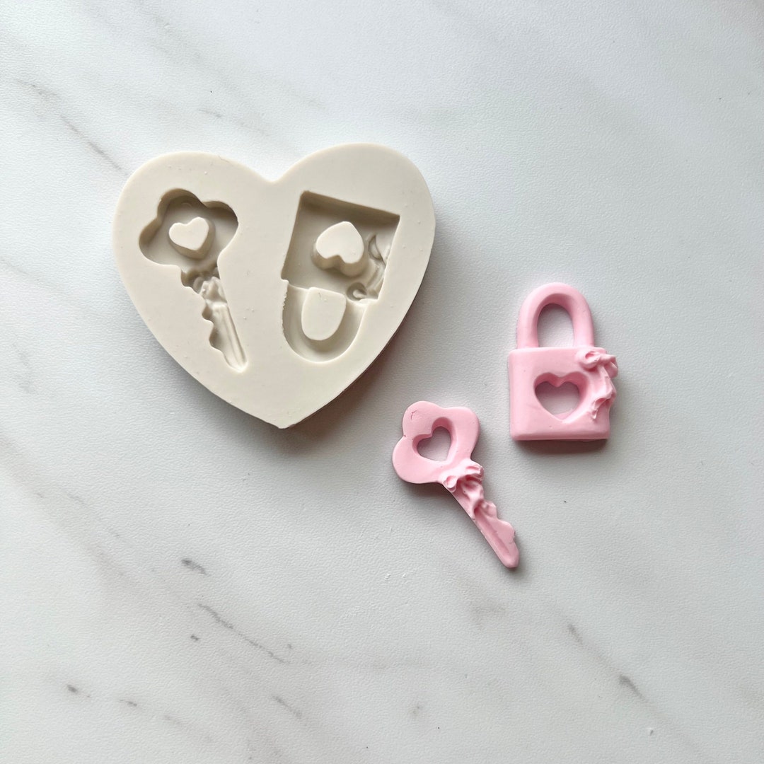 HEART LOCK AND Key Mold - Etsy