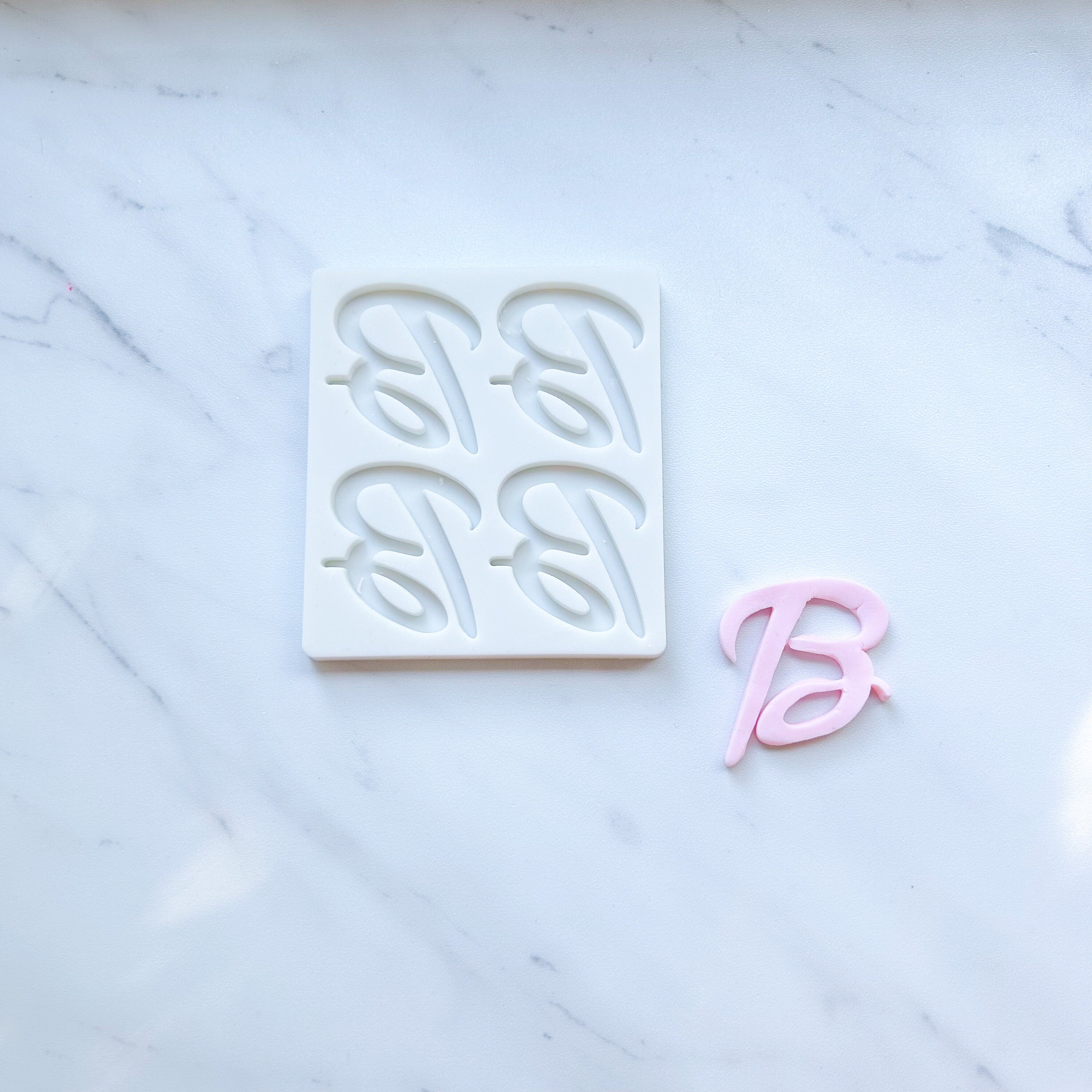 BARBIE B CURSIVE QUAD Mold - Etsy