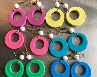 80s earrings | Etsy