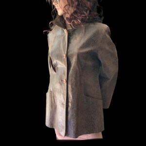 Green Leather Jacket by Julia S. Roma - Etsy UK