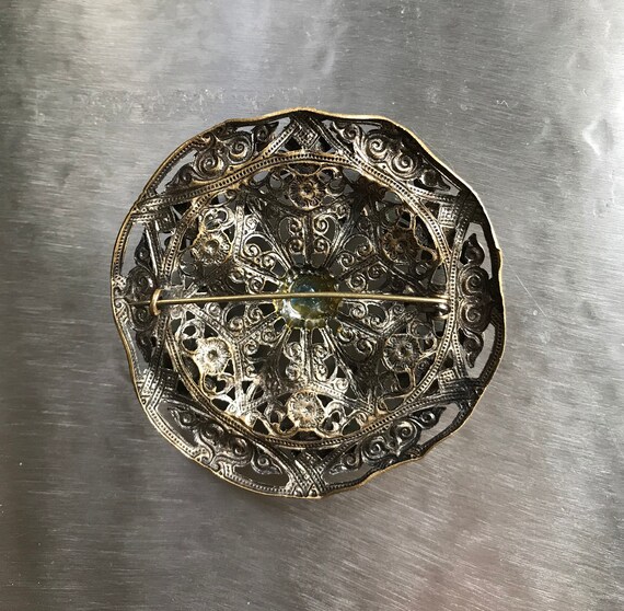 6 cm diameter brooch - Gem