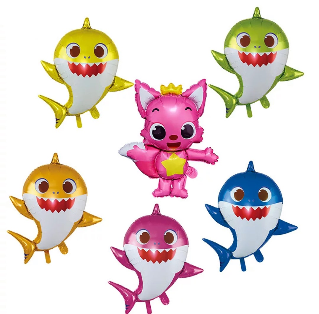 Shark Balloon, Shark Family Balloon, Baby Shark Birthday - Etsy