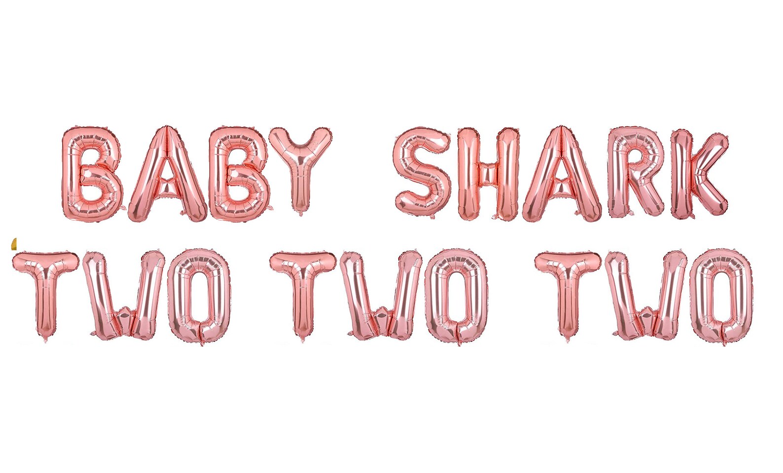 Baby Shark Two Two Two Balloon Baby Shark Banner Two Year - Etsy