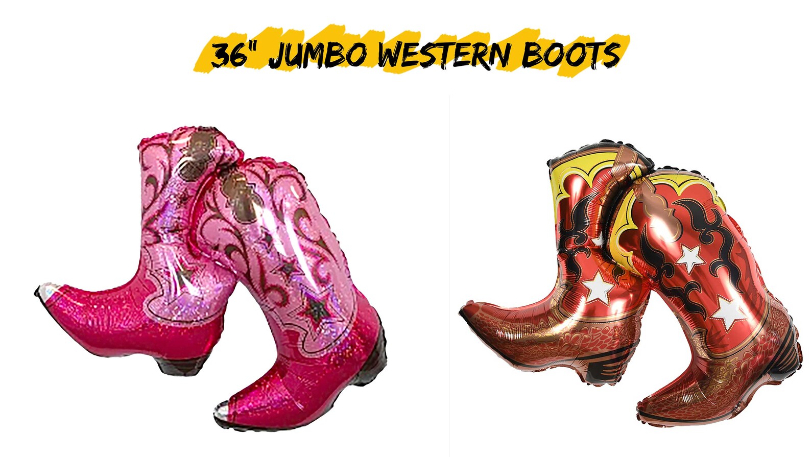 Pink Cowgirl Boots Balloon Cowboy Boots Balloon Cowgirl - Etsy
