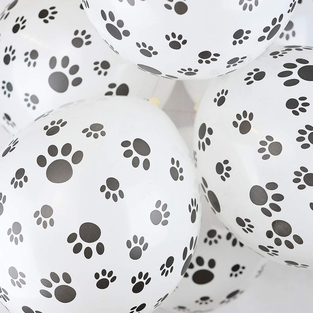 Paw Print Balloons, Dog Party, Paw Patrol Balloons, Dog Print Balloons ...
