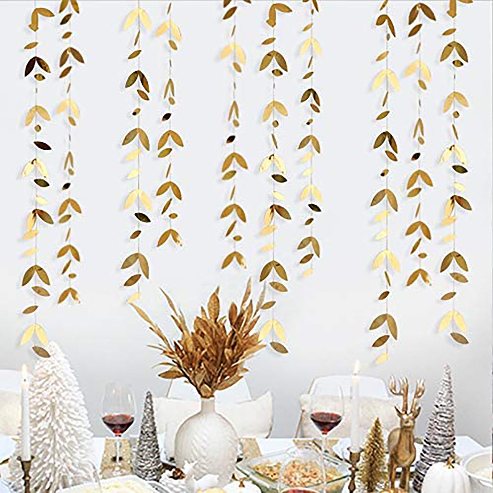 52 Ft Gold Party Decorations Autumn Fall Leaf Garland Gold - Etsy