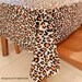 Animal Safari Theme Table Cover, Zoo Print Table Cover, Jungle Theme ...