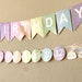 Rainbow Pastel Birthday Banner Rainbow Garland Rainbow - Etsy