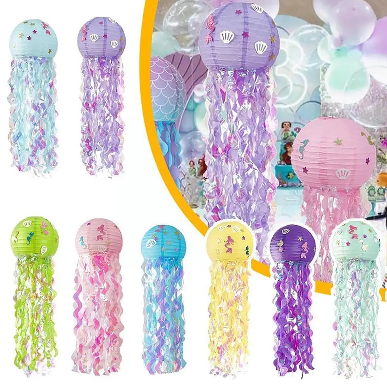 Mermaid Party Decoration Mermaid Birthday Jelly Fish - Etsy