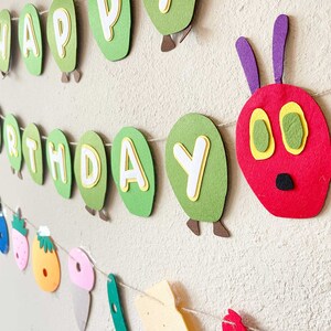 Hungry Caterpillar Birthday Banner, Hungry Caterpillar Party Decoration ...