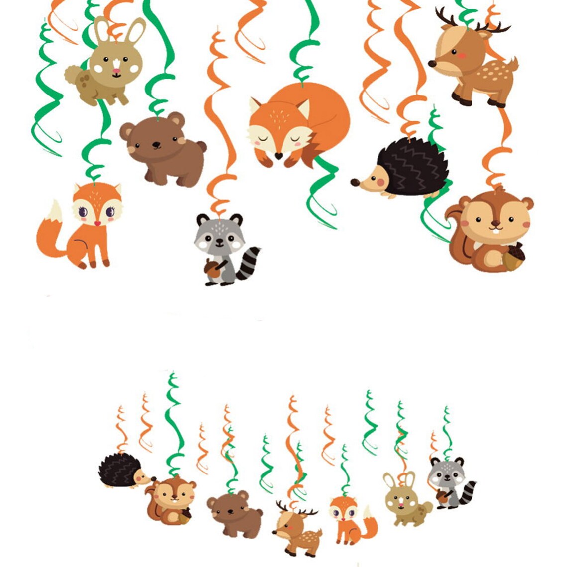 Woodland Forest Animal Birthday Party Supplies Woodland 1st - Etsy