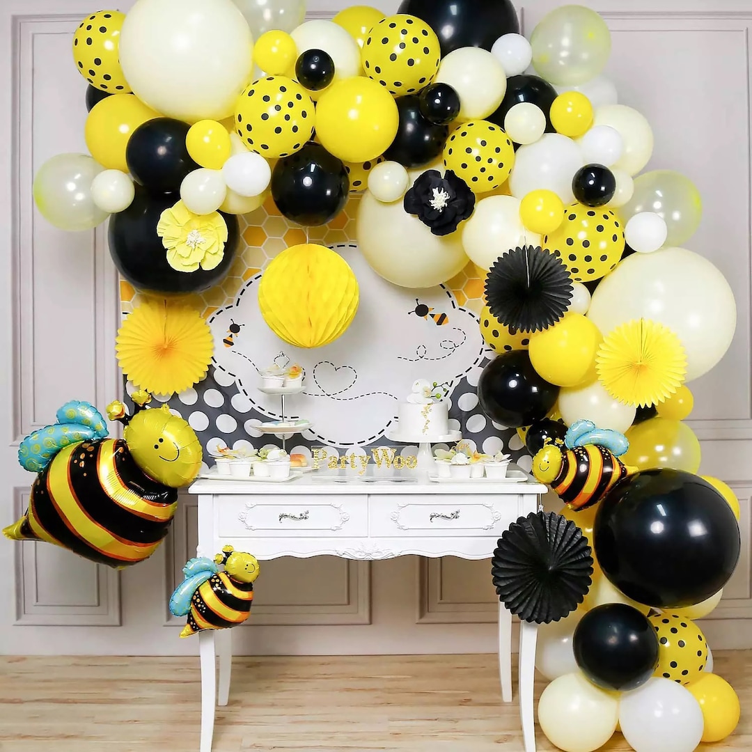 Bee Balloon Arch Kit, 1st Birthday Balloons, Bee Baby Shower, Happy Bee ...