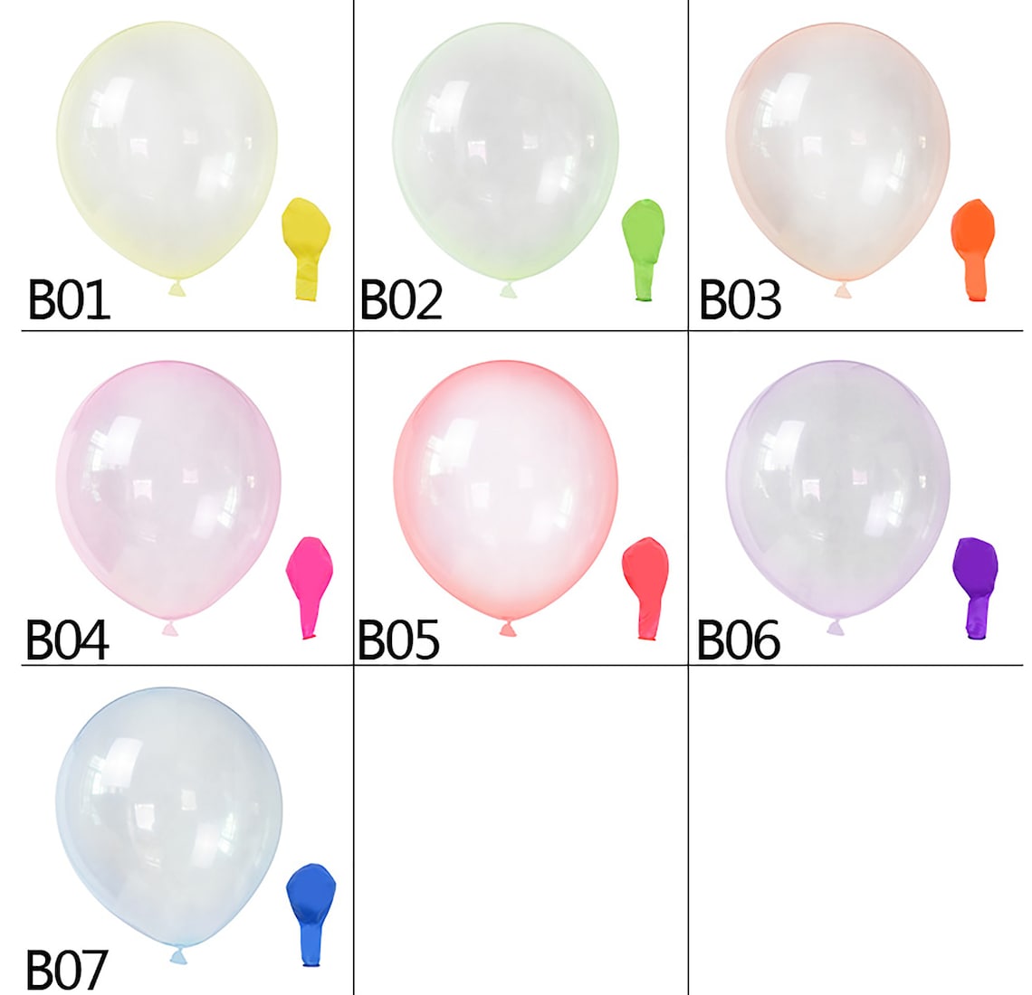 Crystal Clear Balloons - Rainbow Balloons, Pastel Balloons, Baby Shower ...