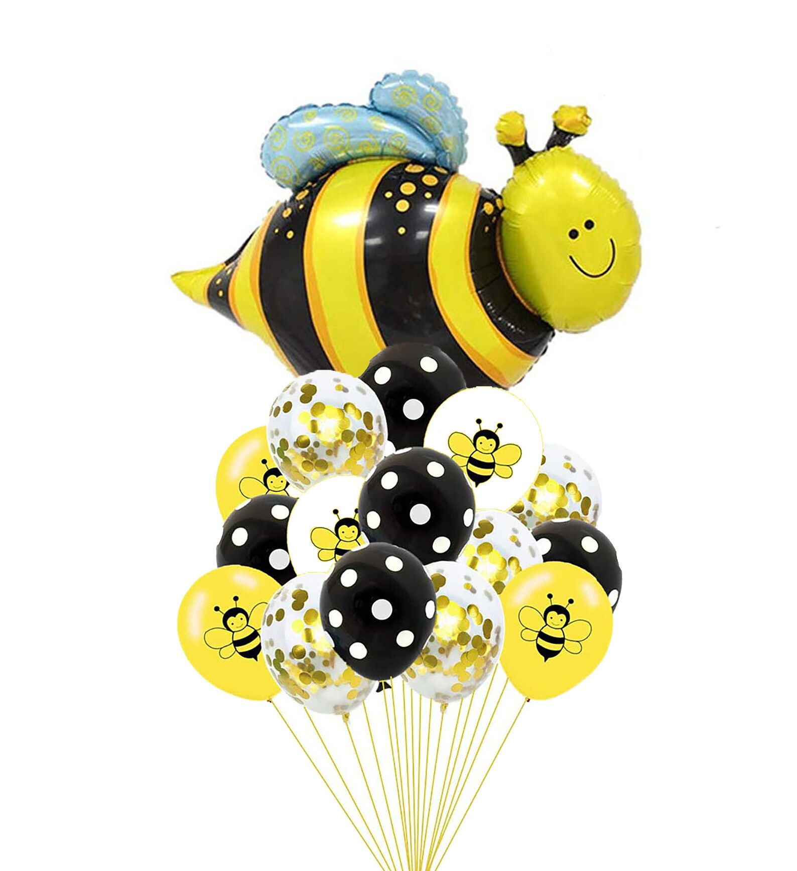 BEES Balloons-bumble Bee Balloon Yellow Jackets Balloons - Etsy