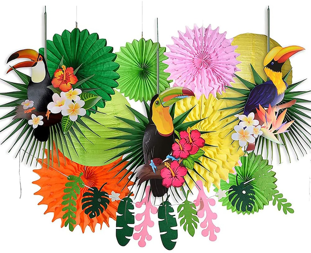 Toucan Bird Party, Tropical Party Decoration, Hawaiian Party Decor ...