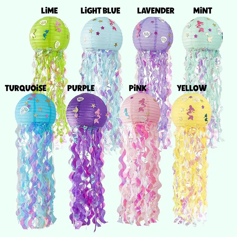 Mermaid Party Decoration Mermaid Birthday Jelly Fish - Etsy