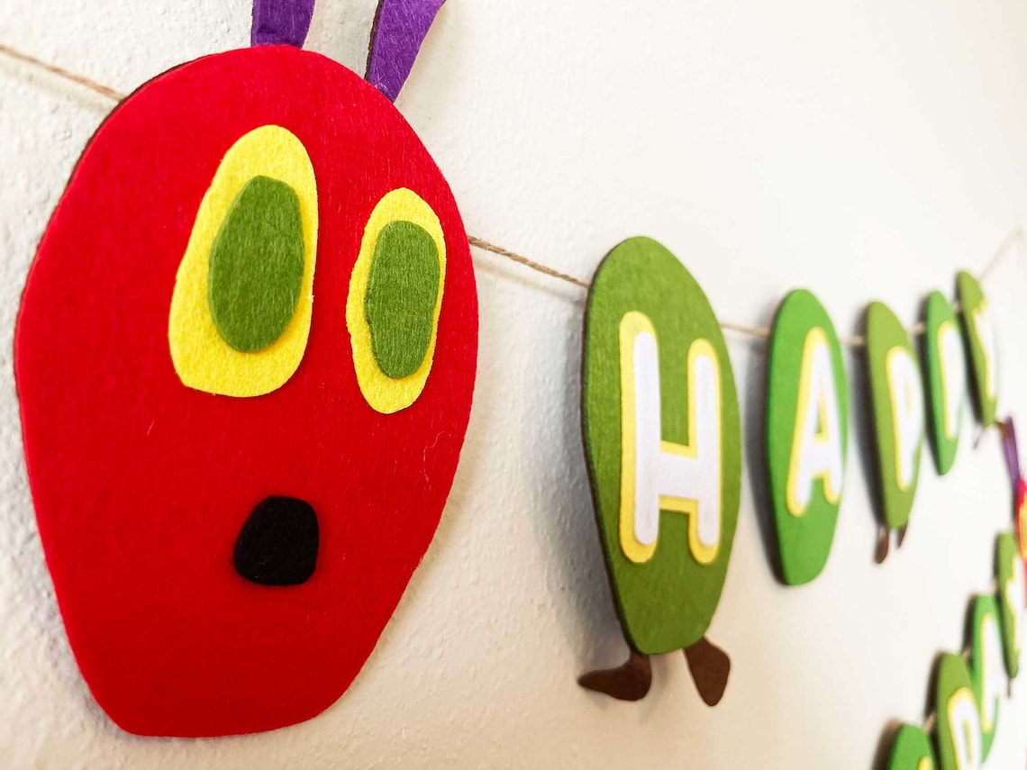 Hungry Caterpillar Birthday Banner Hungry Caterpillar Party - Etsy