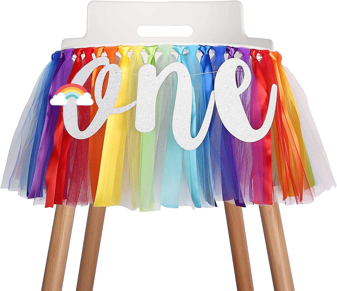 Rainbow Birthday Banner, Rainbow First Birthday Banner, Rainbow 1st ...