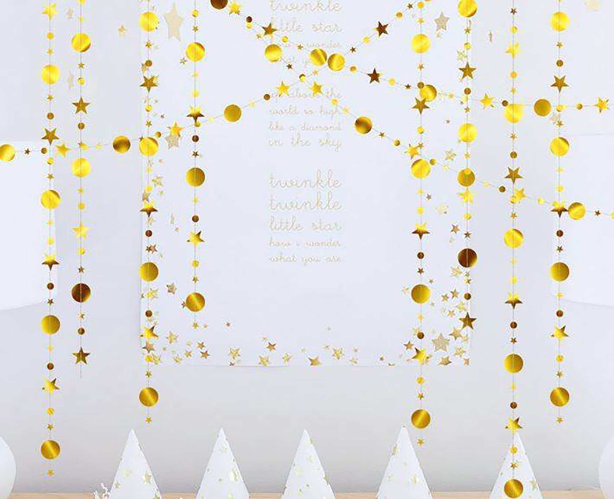 Gold Glitter Party Decoration Gold Streamergold Circle - Etsy