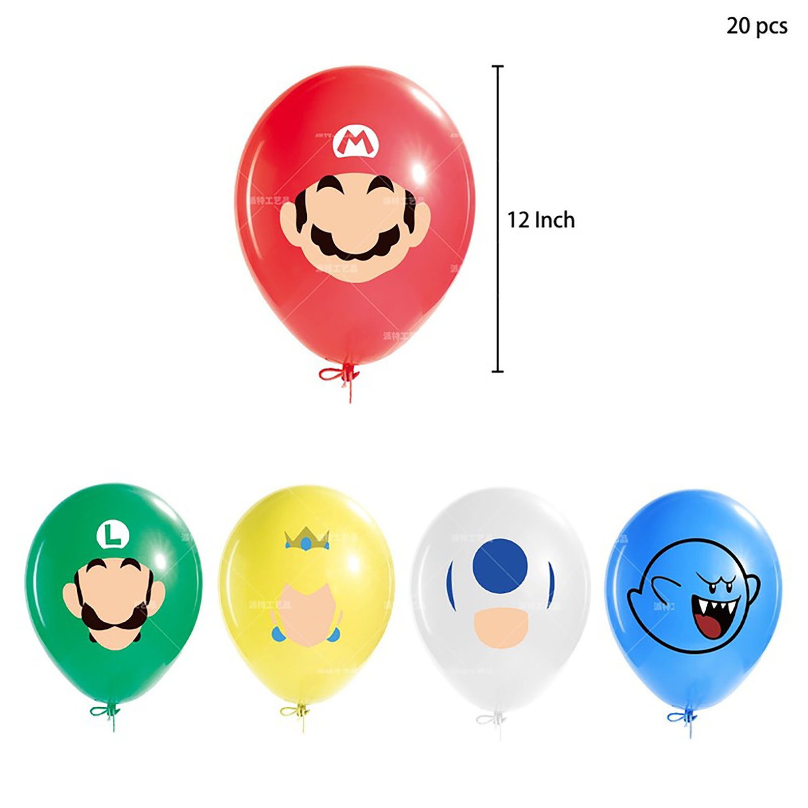 Super Mario Party Decoration Super Mario Balloons Mario - Etsy