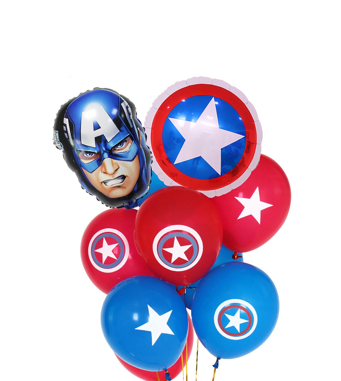 Captain America Balloon Avengers Party Captain America Party - Etsy