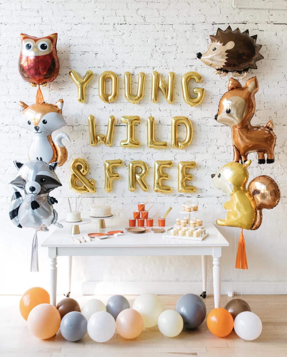 Woodland Birthday Balloons, Woodland Party Decor, Woodland Birthday ...