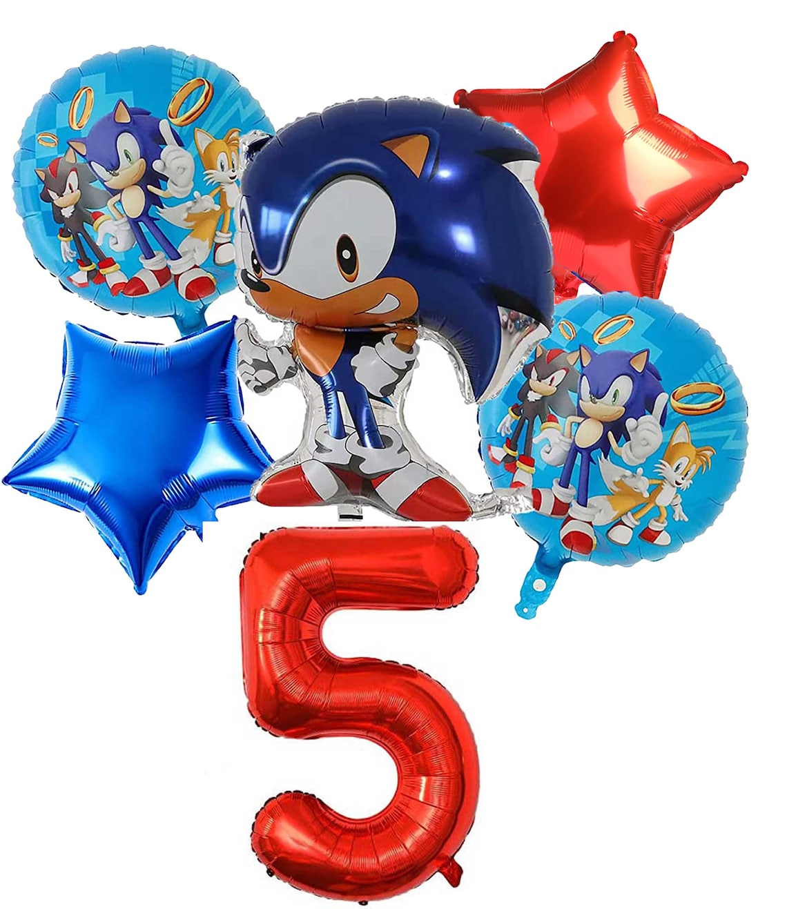 Sonic Balloon Sonic Birthday Decorations Sonic Party - Etsy