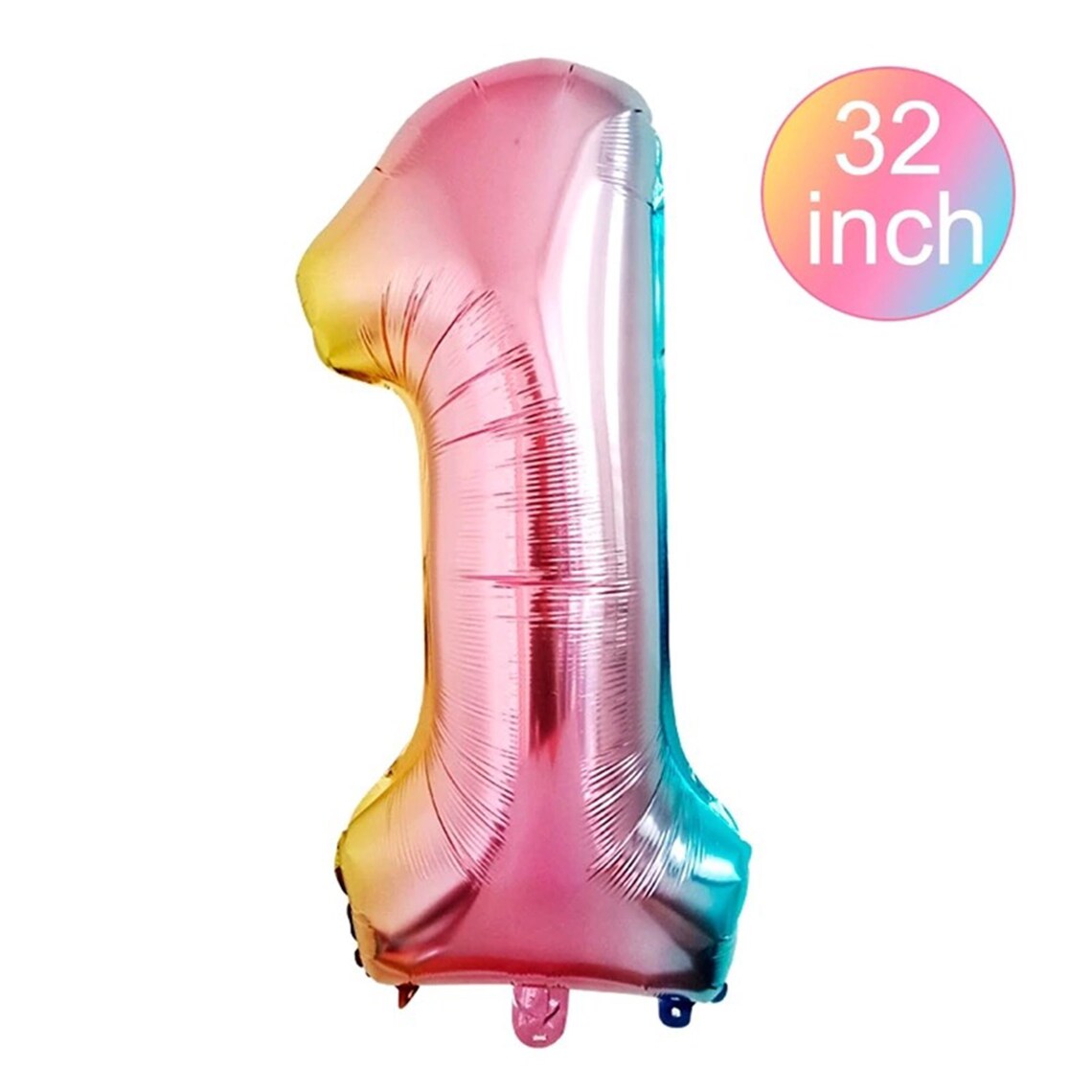 Rainbow 32 Number Balloons Number Balloons Giant | Etsy