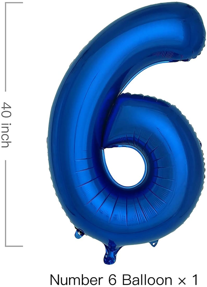 32 Inch Navy Blue Number Balloons, Blue Number Balloons, Giant Number ...