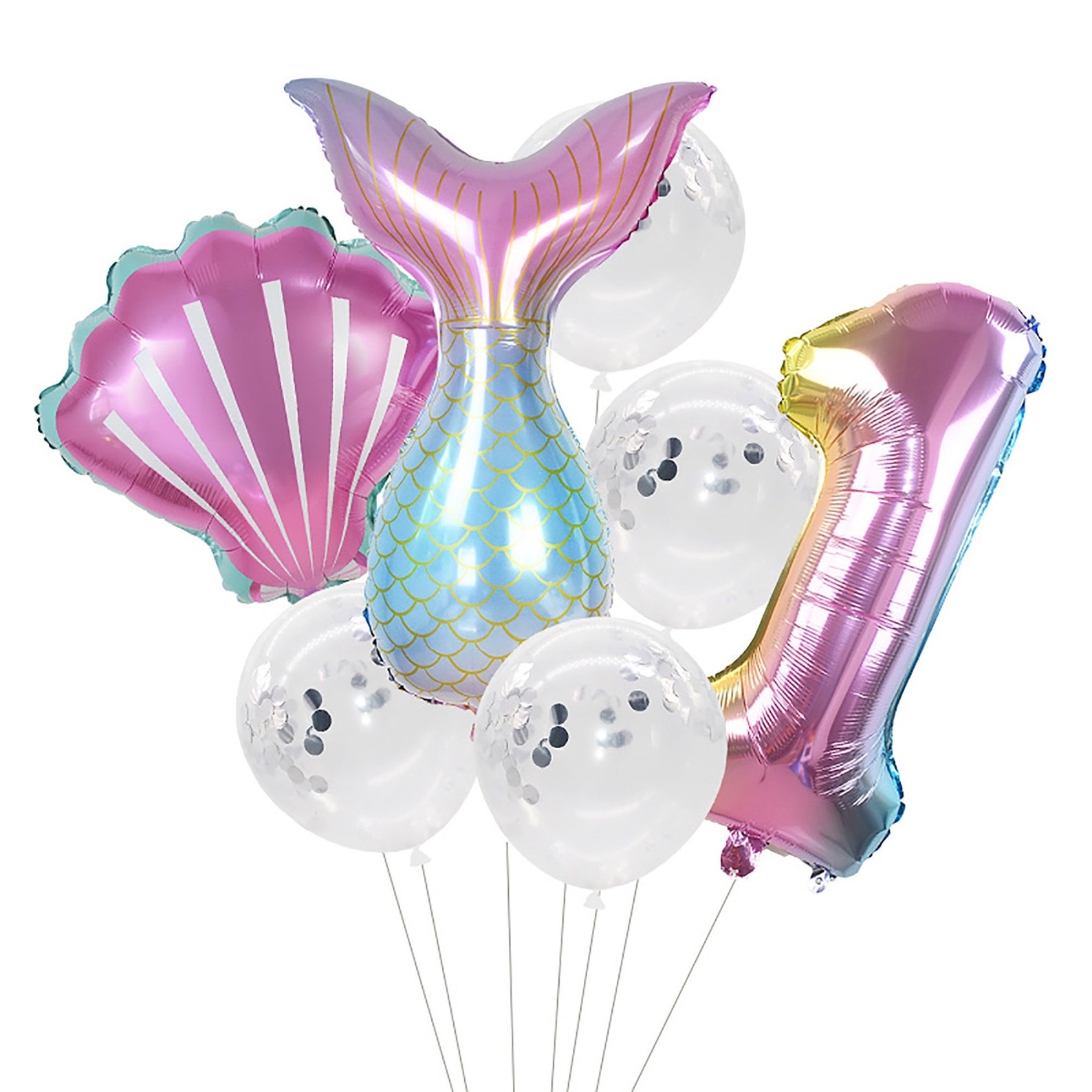 Mermaid Balloons Mermaid Party Under the Sea Party Girls - Etsy