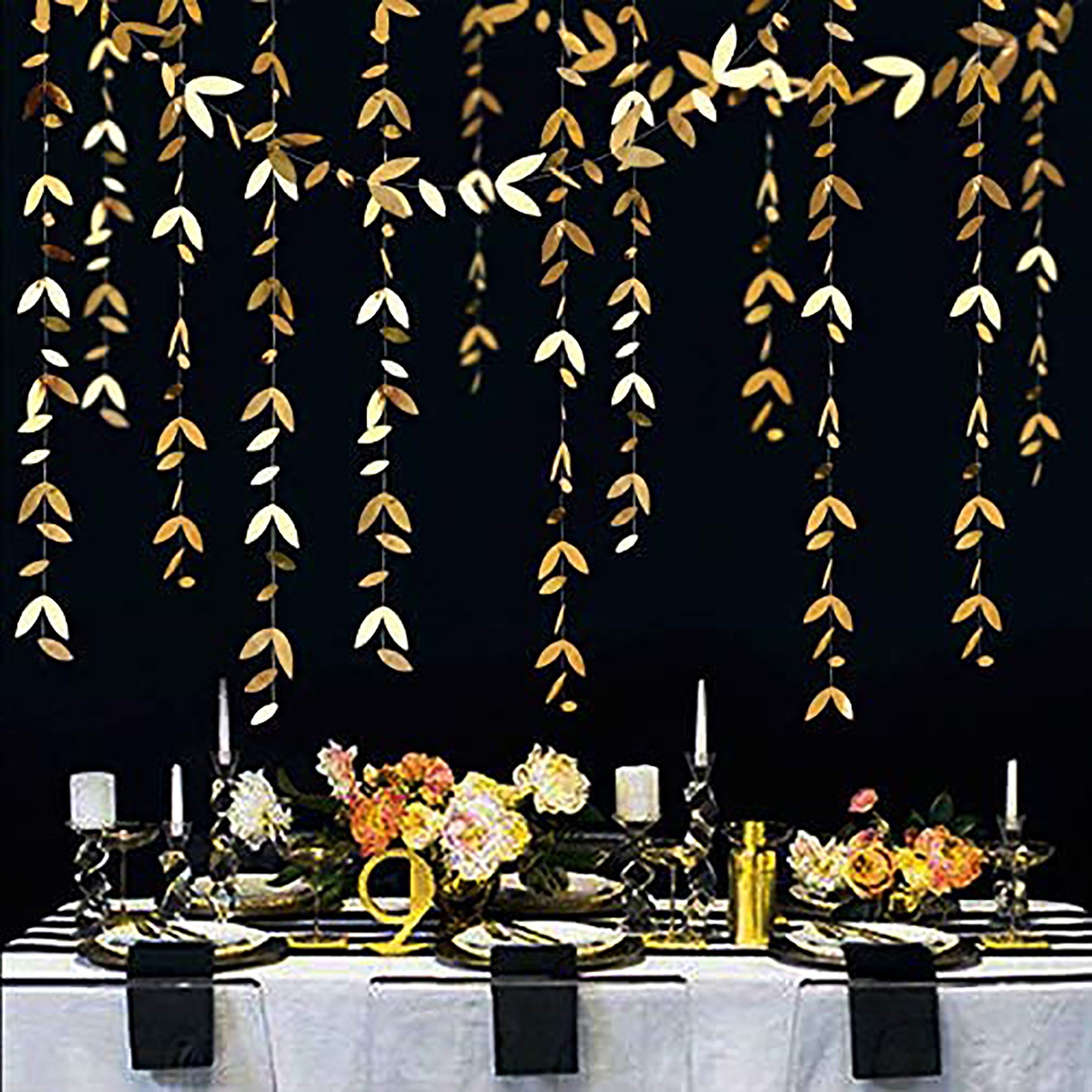 52 Ft Gold Party Decorations Autumn Fall Leaf Garland Gold - Etsy