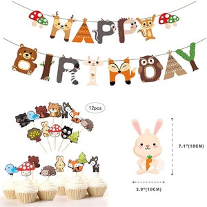 Woodland Animal Balloons, Woodland Party Decorations, Forest Animal ...
